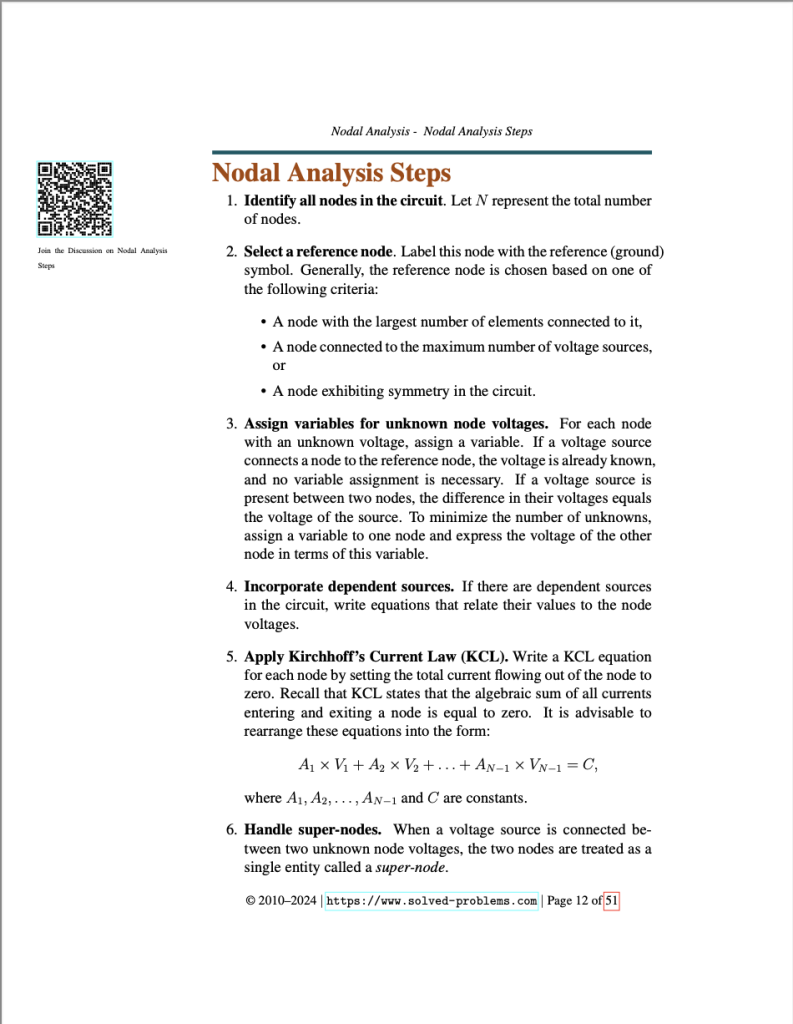 Nodal Analysis – Solved Problems