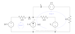Solving a Circuit Using KVL and KCL – Solved Problems