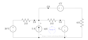 Solving a Circuit Using KVL and KCL – Solved Problems