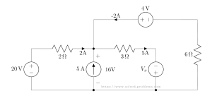 Solving a Circuit Using KVL and KCL – Solved Problems